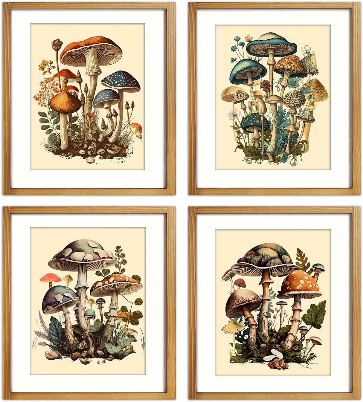 Amazon.com: Mushroom Wall Decor Aesthetic Posters,Colorful Mushroom ...