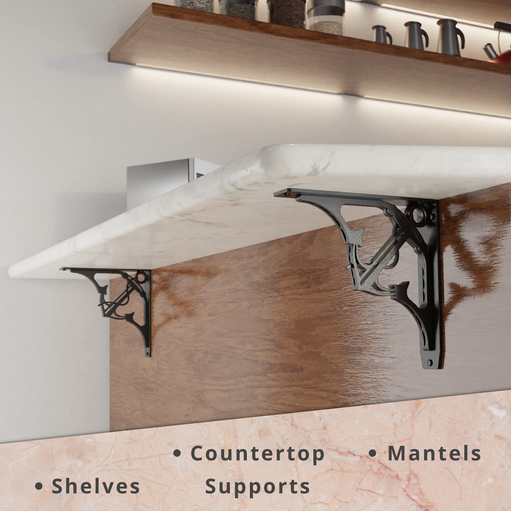 Nautical Shelf Brackets Patina Mermaid Cast Iron Bracket, Iron Shelf