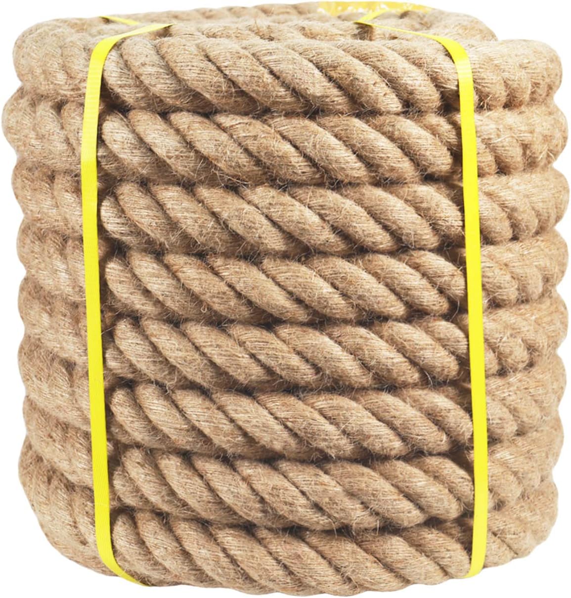 Amazon.com: Twisted Manila Rope - 2 Inch×50 Feet - Strong Hemp Rope ...
