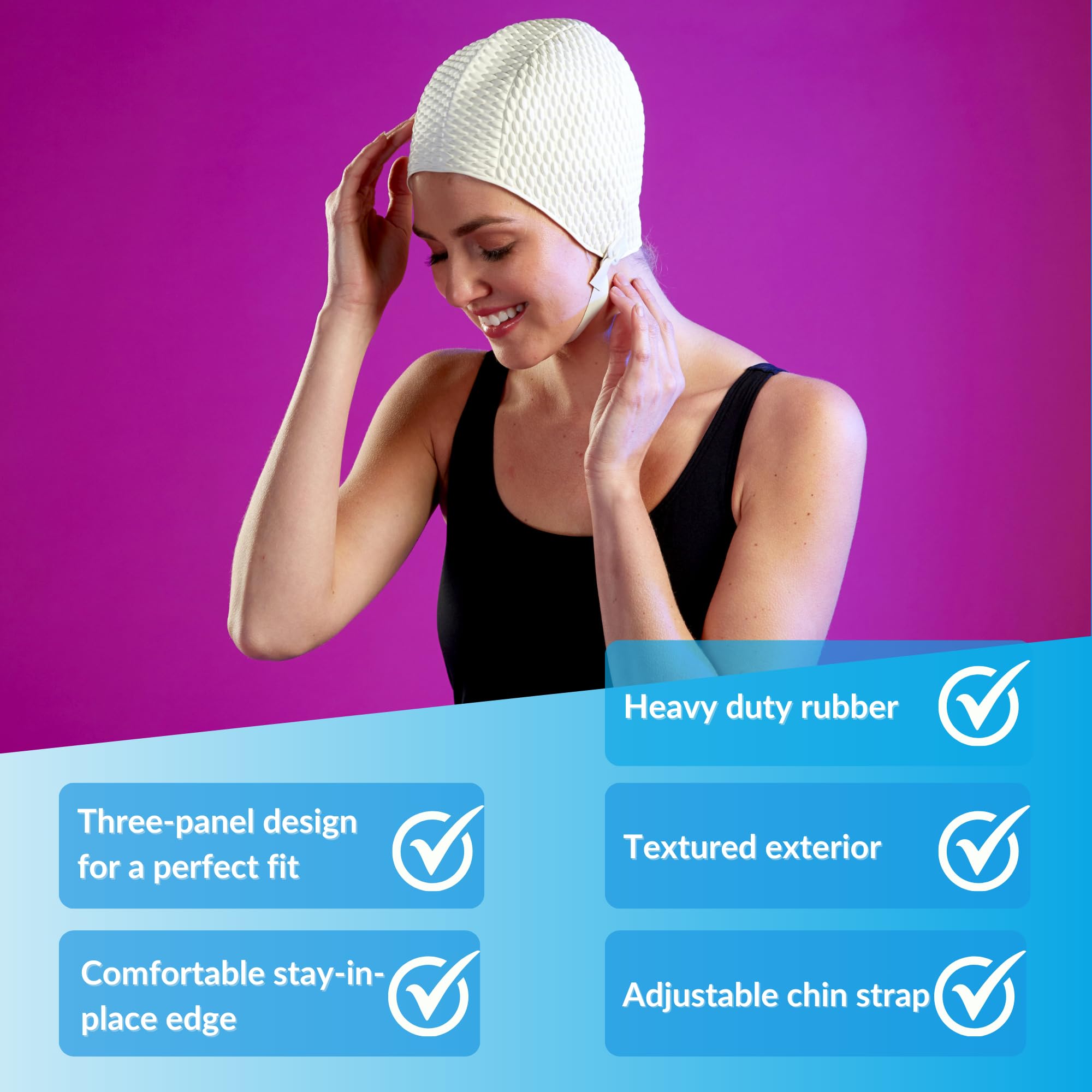 Snapklik.com : Sporti Bubble Swim Cap