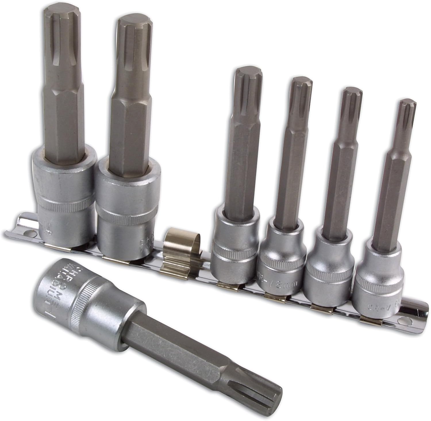 Laser 2900 Ribe Socket Bit Set 3/8"D, 1/2"D 7pc - Sockets - Amazon.com