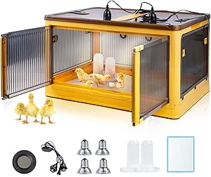 Chicken Brooder Box for Chicks Kit with Heater Chicks Warmer Brooder ...
