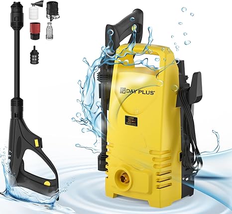 Dayplus 2050PSI Electric Pressure Washer,1.6GPM 1800W High Power Washer ...