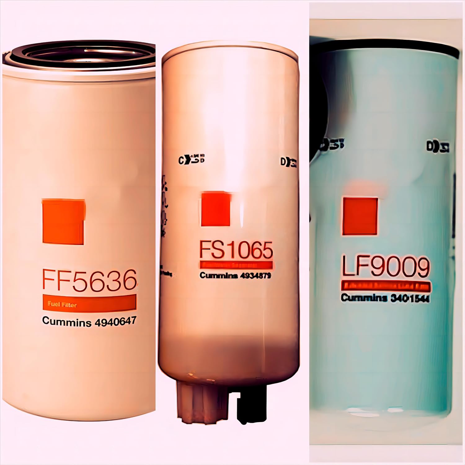 Amazon.com: Filter kit LF9009 FS1065 FF5636 Replace For Cummins ISC07 ...