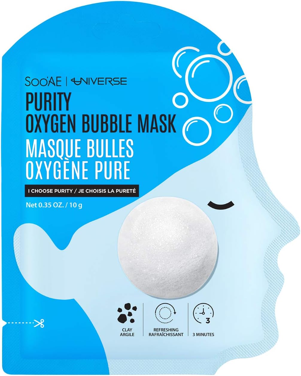Amazon.com : Soo Ae O2 BUBBLE Anti-pollution Face Mask [12 Count ...