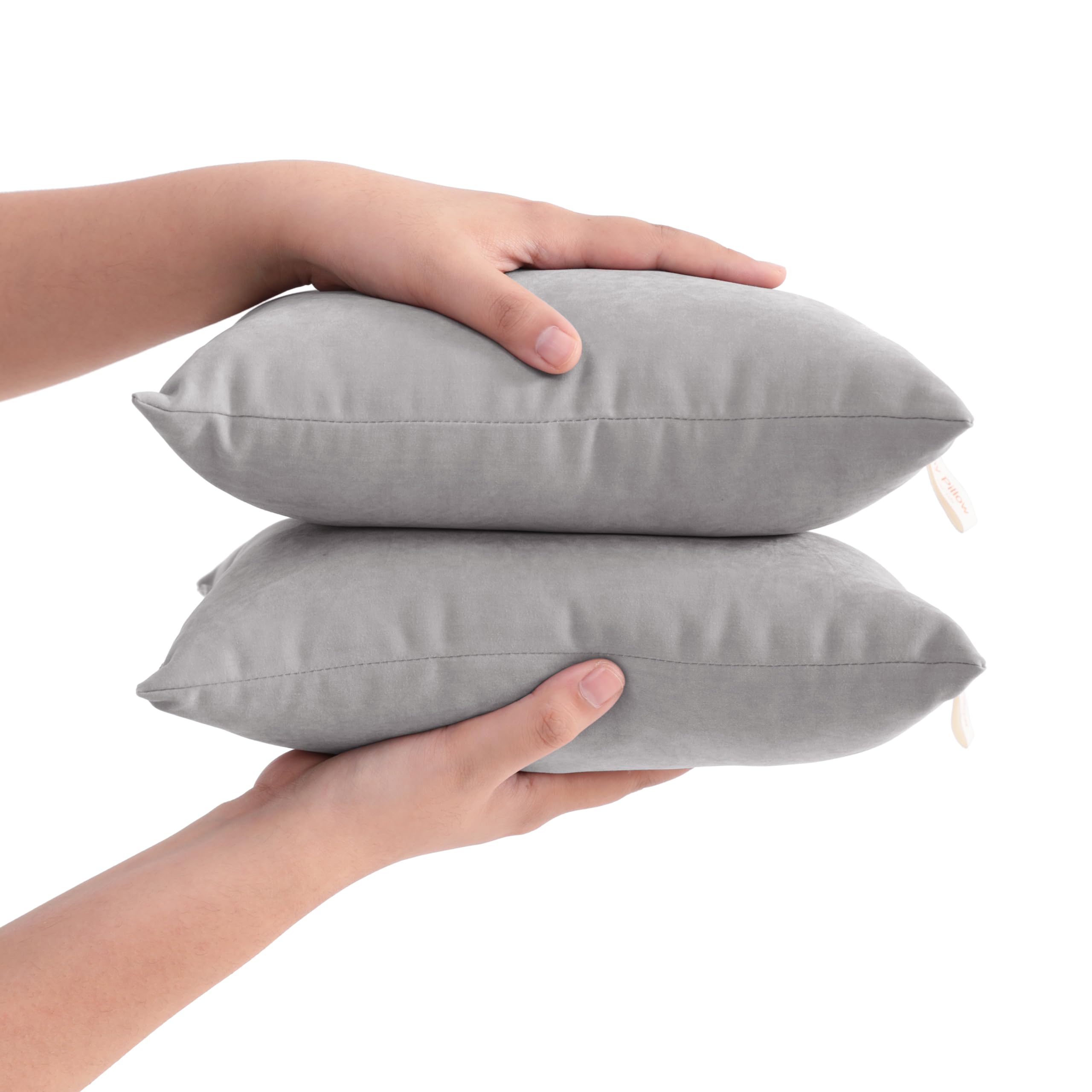 Amazon.com: FLXXIE 2 Pack Microfiber Tiny Pillows, 11x7 Inches, Mini ...