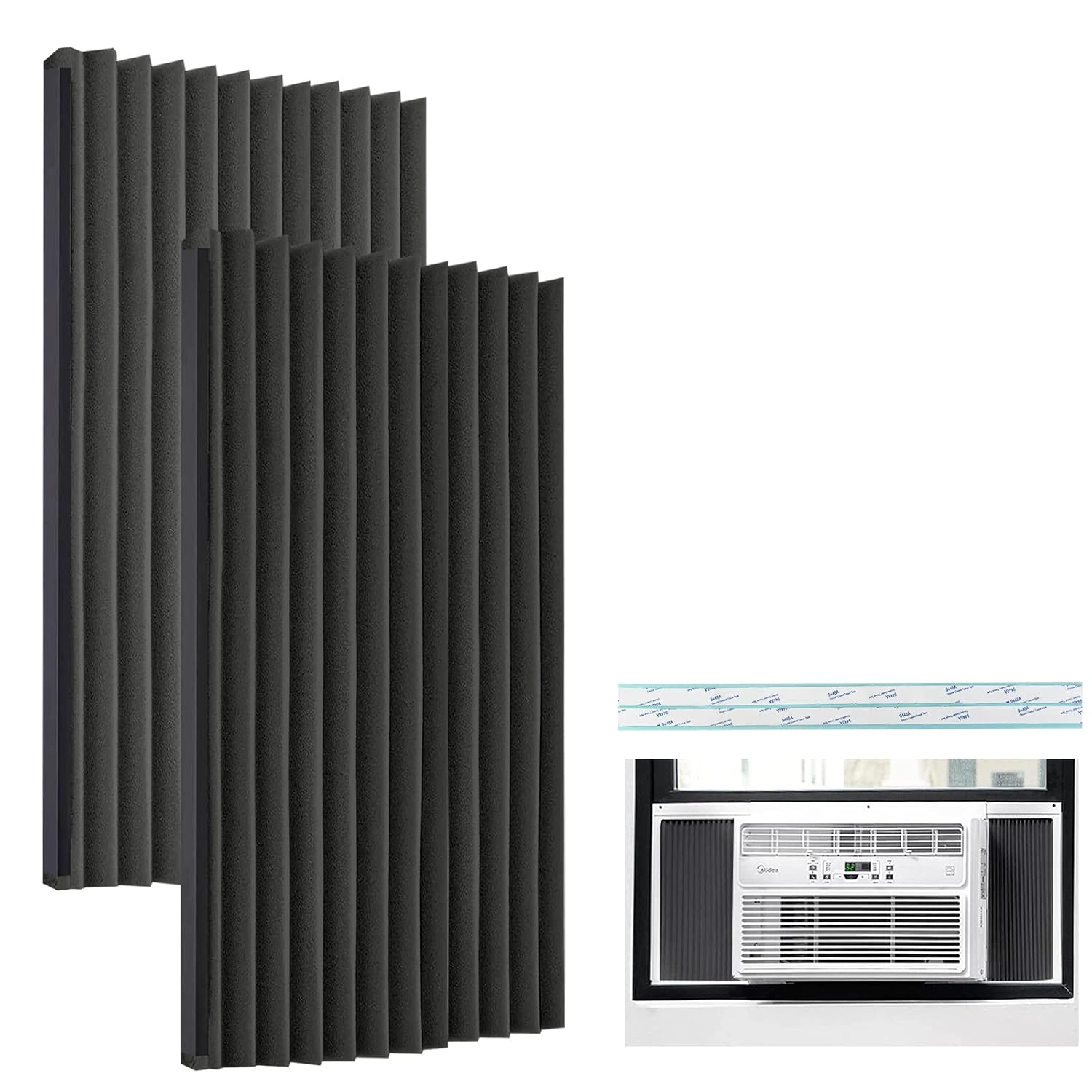 Window Air Conditioner Side Panels Foam Insulation Installation Kit ...