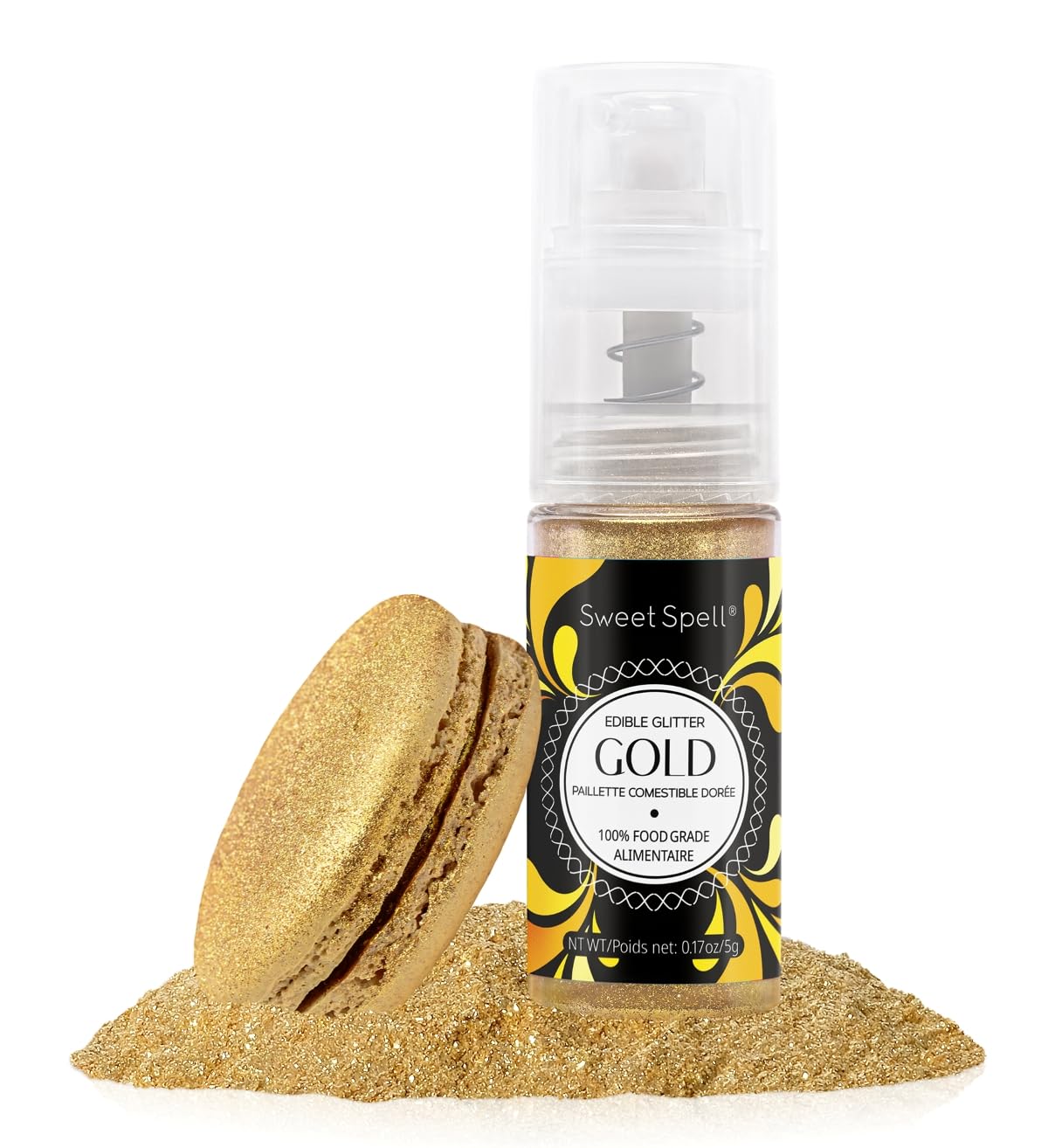 Amazon.com: Sweet Spell Edible Cake Glitter Spray – Shimmering Magic ...