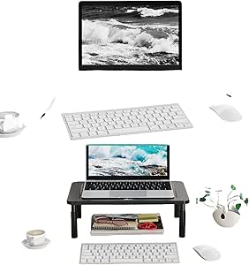 Amazon.com: GJMLUNFZQ Computer Stand Liftable Laptop Desktop Base ...
