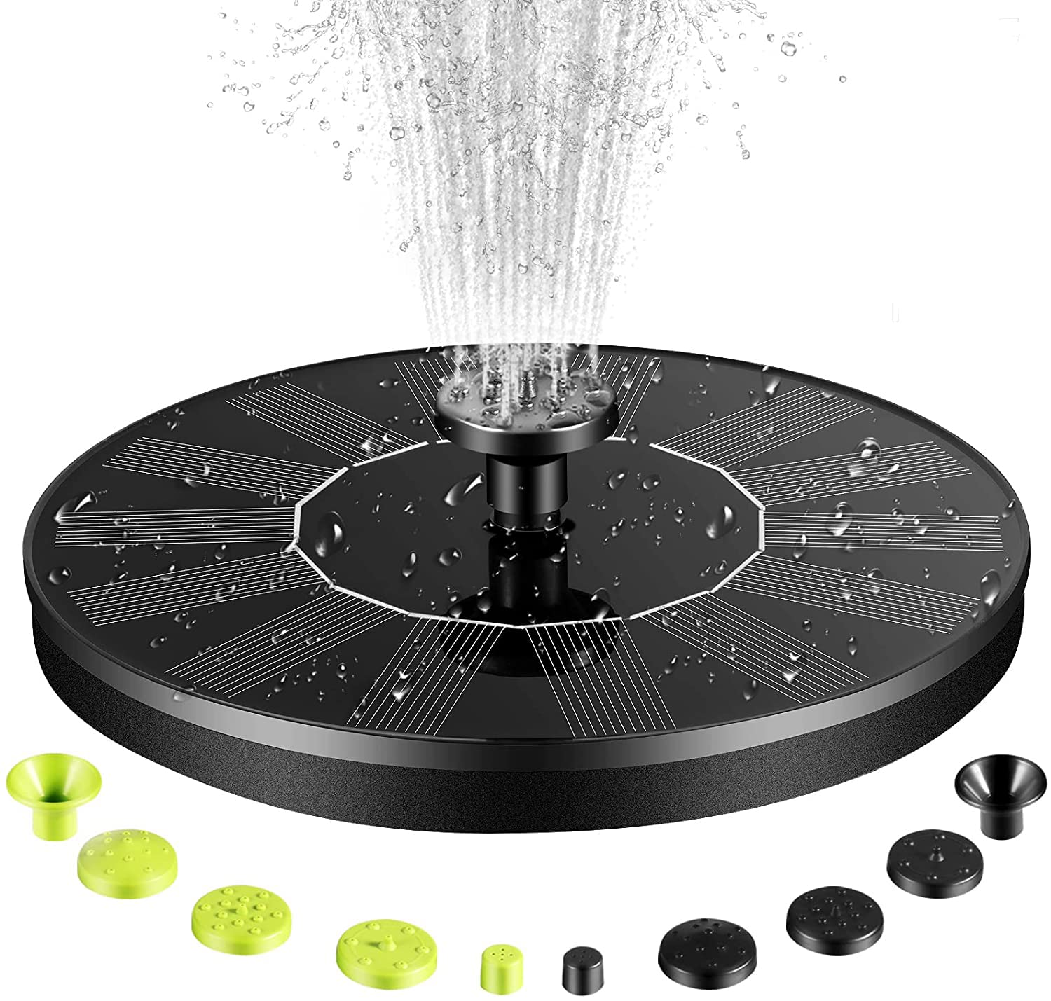 Amazon.com: Solar Power Fountain Pump, 1.4W Solar Powered Fountain Pump ...