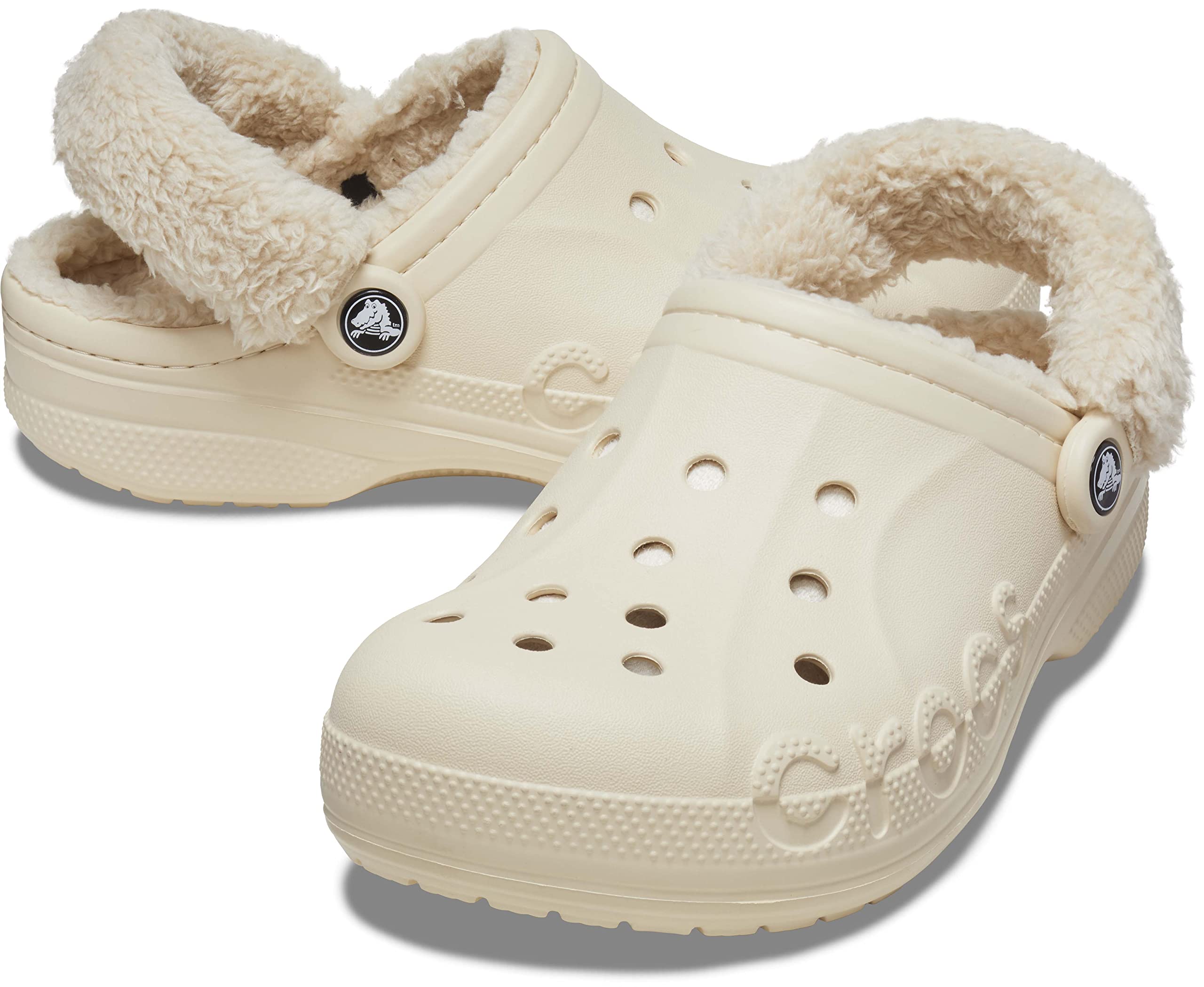 Snapklik.com : Crocs Unisex-Adult Baya Lined Fuzz Strap Clogs