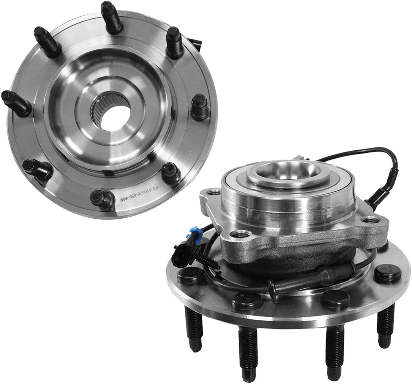 Amazon.com: Bodeman - 515098 Pair 2 Front Wheel Hub and Bearing ...