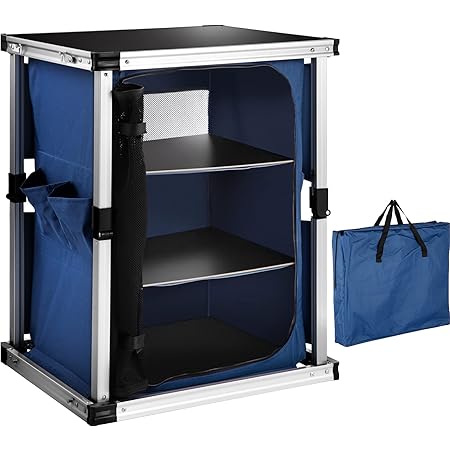 Amazon.com: EAGLE PEAK Outdoor Camping Pop Up Folding Table with Large ...