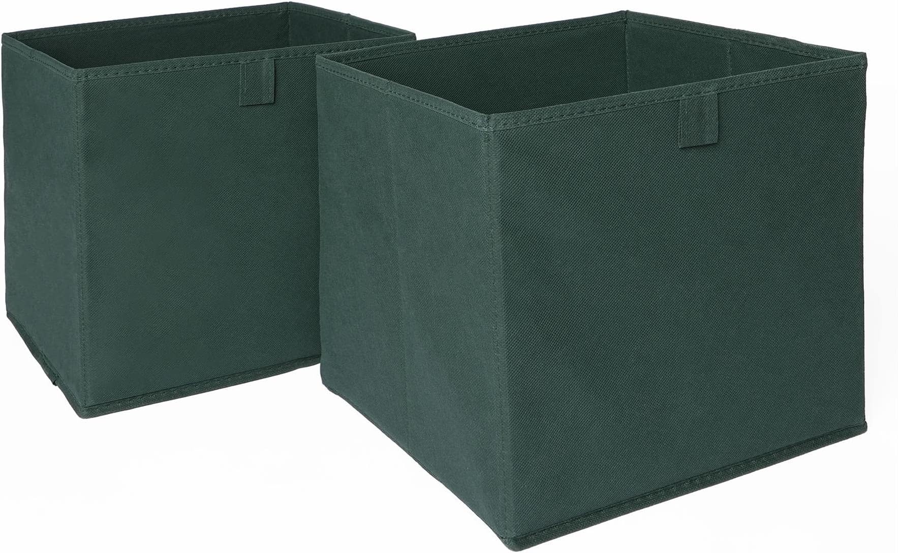 OHS Pack of 4 Matte Velvet Storage Boxes Set Home Bathroom Clothing ...