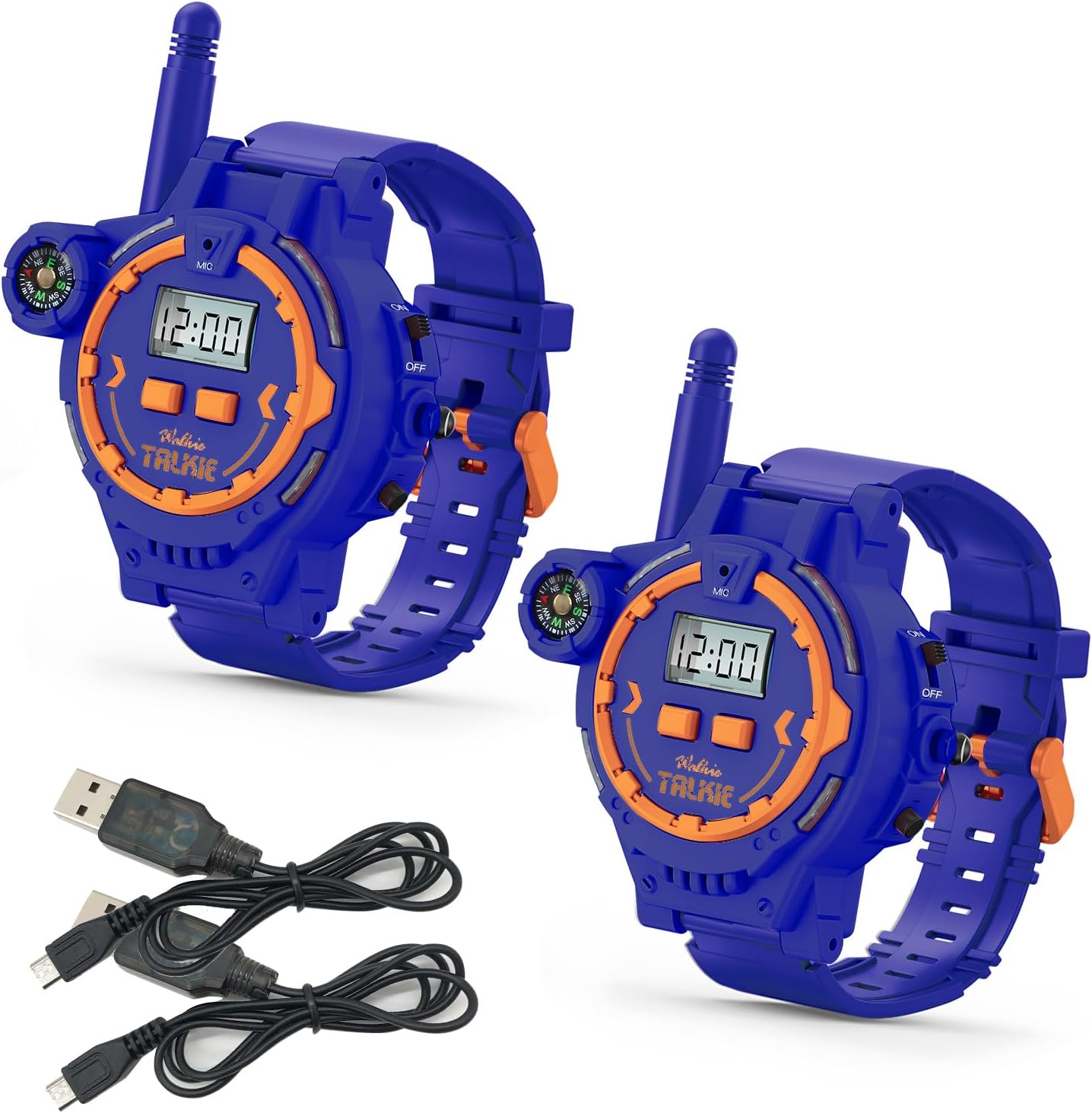 Rechargeable Walkie Talkies Watches for Kids, Two Way Radio Walky Talky ...