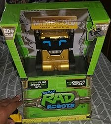 Amazon.com: Really Rad Robots - Mibro Gold - Plays, Talks, and Pranks ...