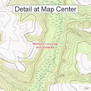 Amazon.com : USGS Topographic Quadrangle Map - Martins Crossroads ...