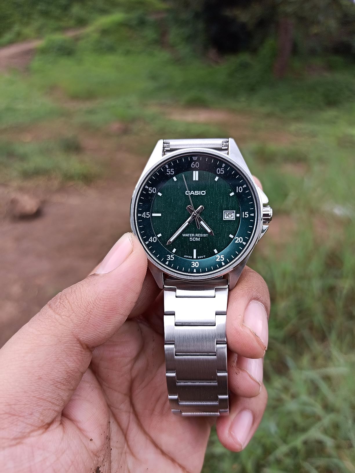 Buy Casio Enticer Men Analog Green Dial Watch-MTP-E705D-3EVDF at Amazon.in