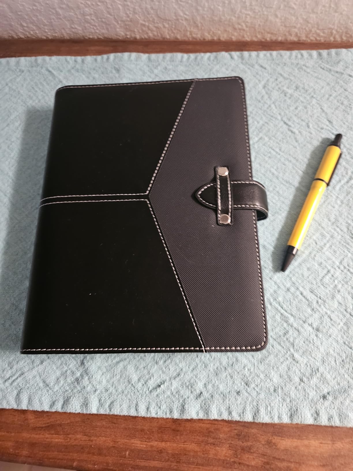 Amazon.com : Pechor A5 Ring Binder Padfolio Leather Folder with 6 Ring ...