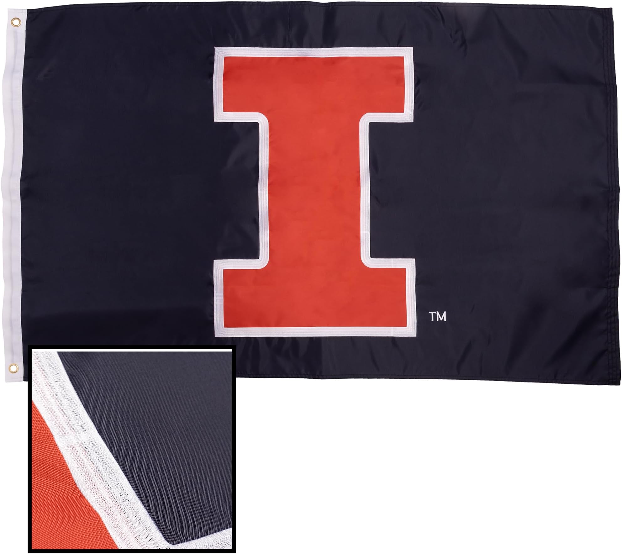 Amazon.com : Illinois Fighting Illini Large New Logo 3x5 College Flag ...