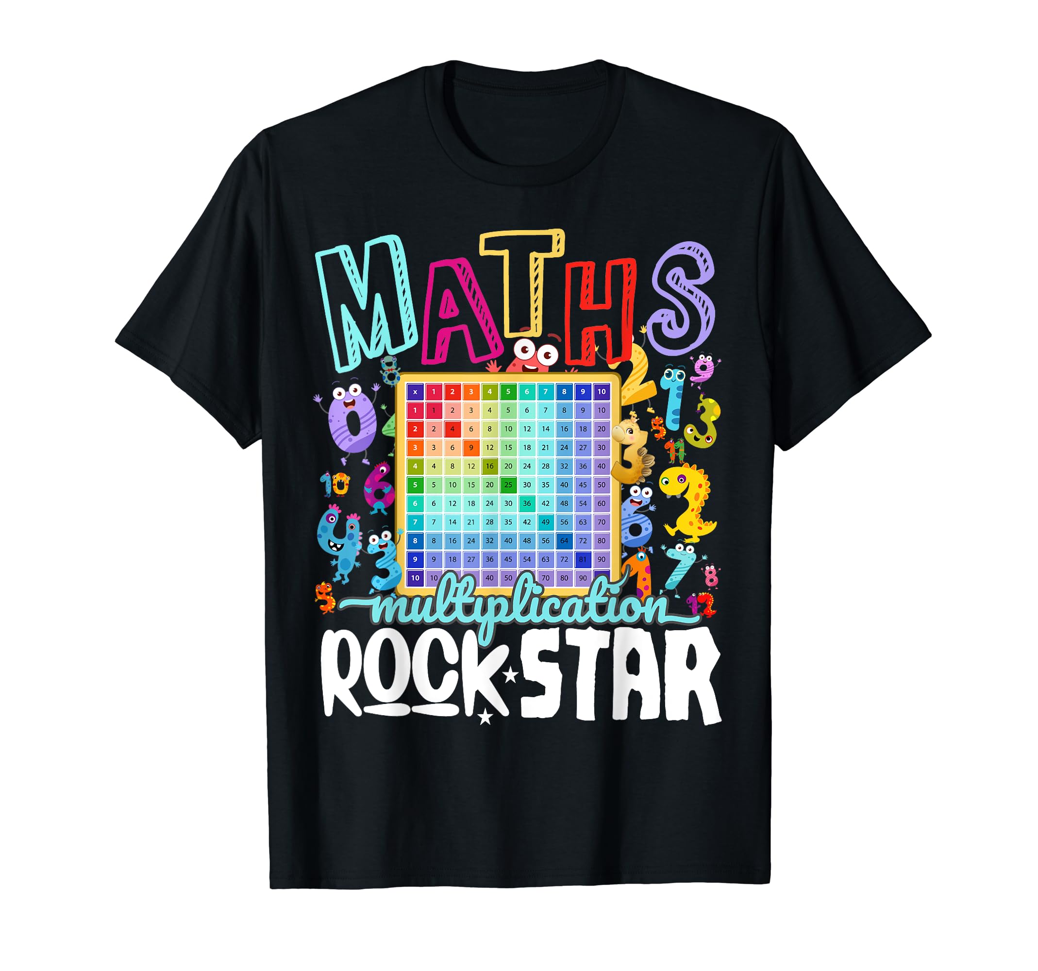 Maths Day Costume Idea For Kids & Numbers Maths Rockstar T-Shirt ...