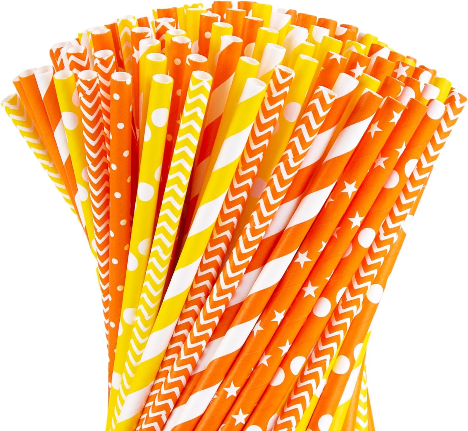 Amazon.com: Thanksgiving Dinner Straws (25 Pack) - Fall Leaf Autumn ...