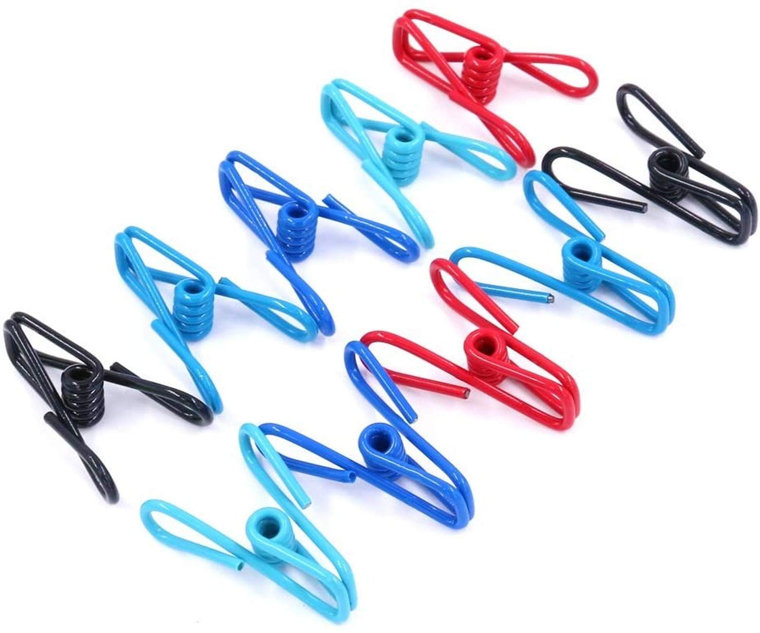 Mollette Forte Presa 10 Mollette Colorate In Metallo Con Rivestimento ...