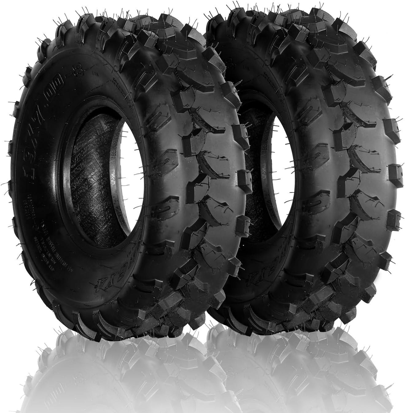 Amazon.com: MOTOOS Set of 2 19X7-8 All Terrain Sport ATV UTV Tires ...