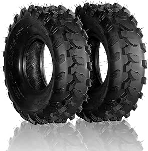 Amazon.com: SUNROAD ATV/UTV/Lawn-Mowers Tires 19x7-8, 6PR, Tubeless, All Terrain Mud Tires(Set ...