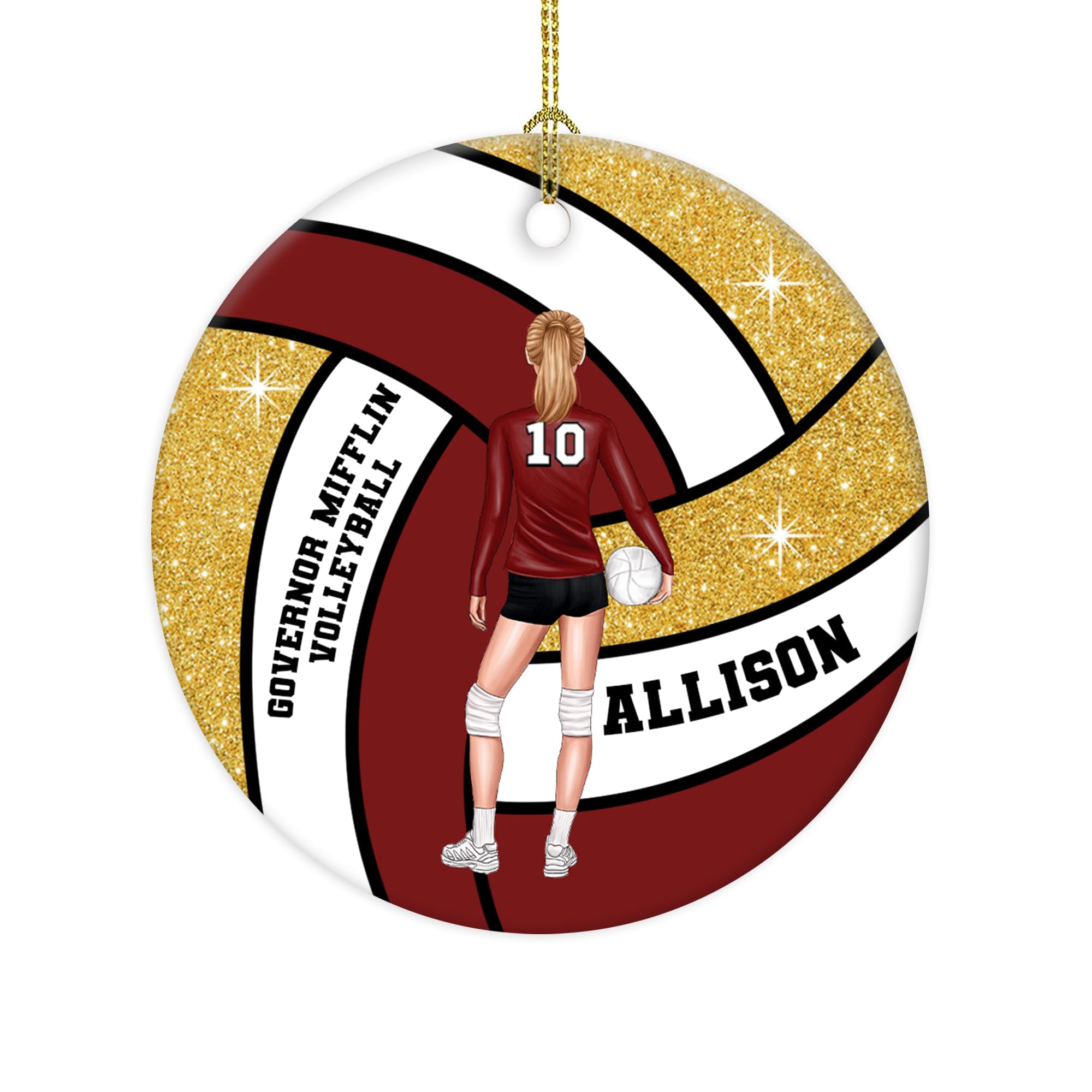 Amazon.com: Personalized Volleyball Ornament - Volleyball Gifts for ...
