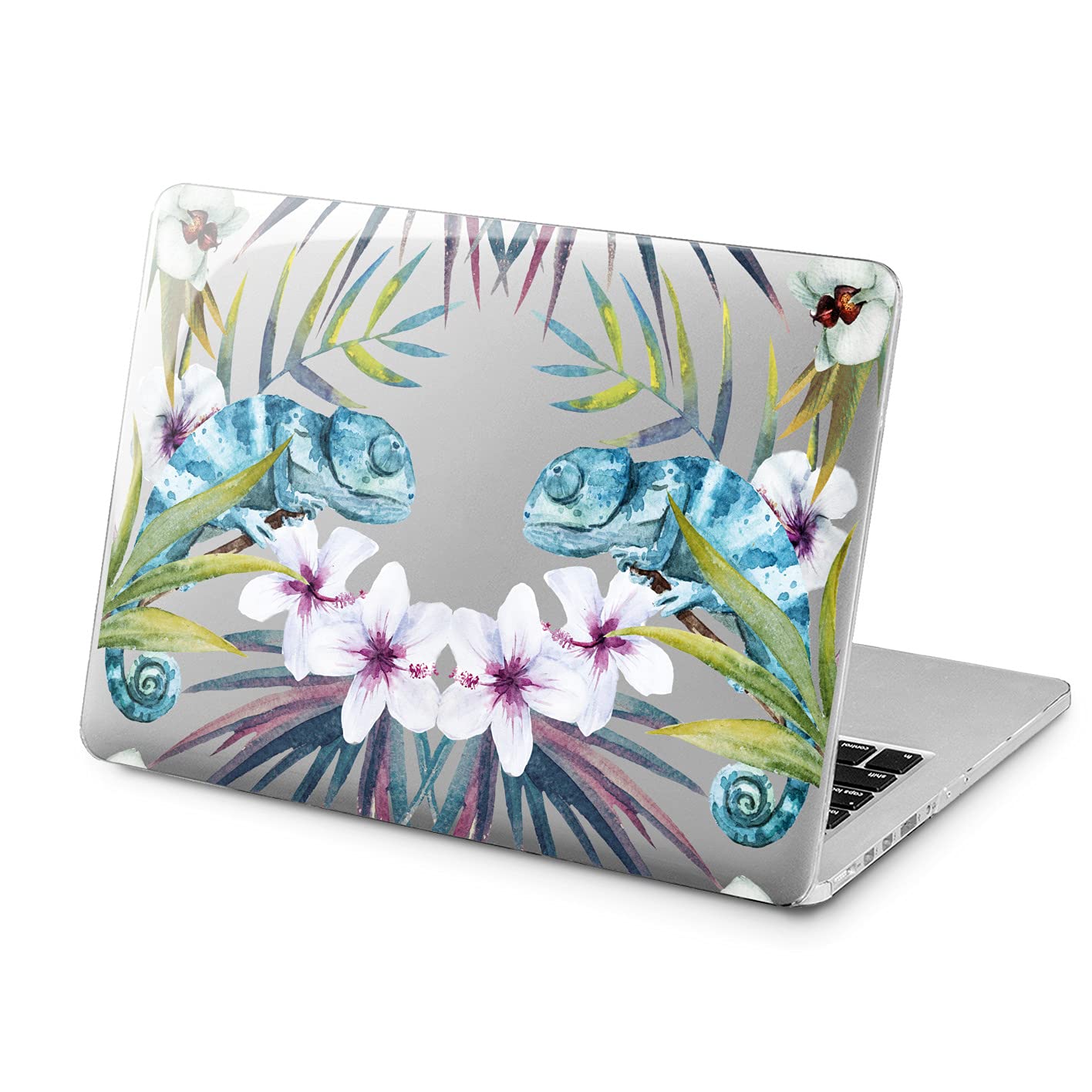 White And Blue Apple Laptop