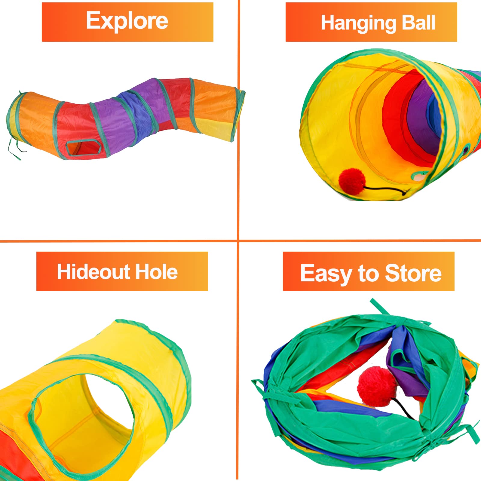 Snapklik.com : Bunny Tunnels And Tubes, Collapsible Rabbit Hideout ...