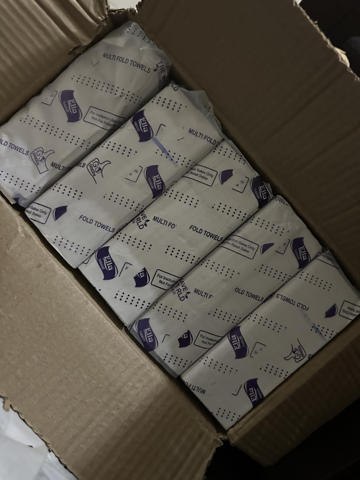 ELLA Brown Multi Fold Tissue Paper I Soft Sustainable Absorbent Durable ...