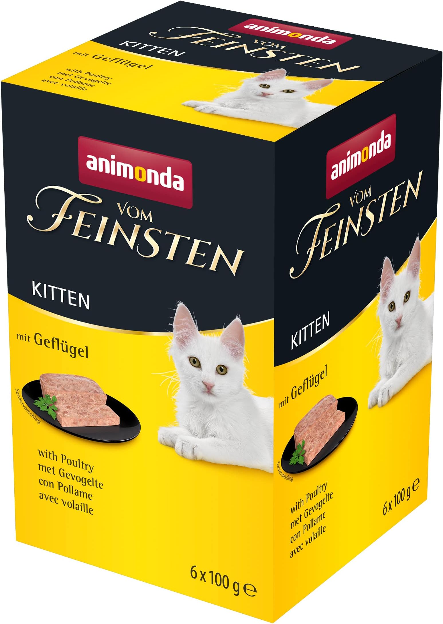 animonda Vom Feinsten Kitten Vielfalt für Katzenkinder (32 x 100g ...