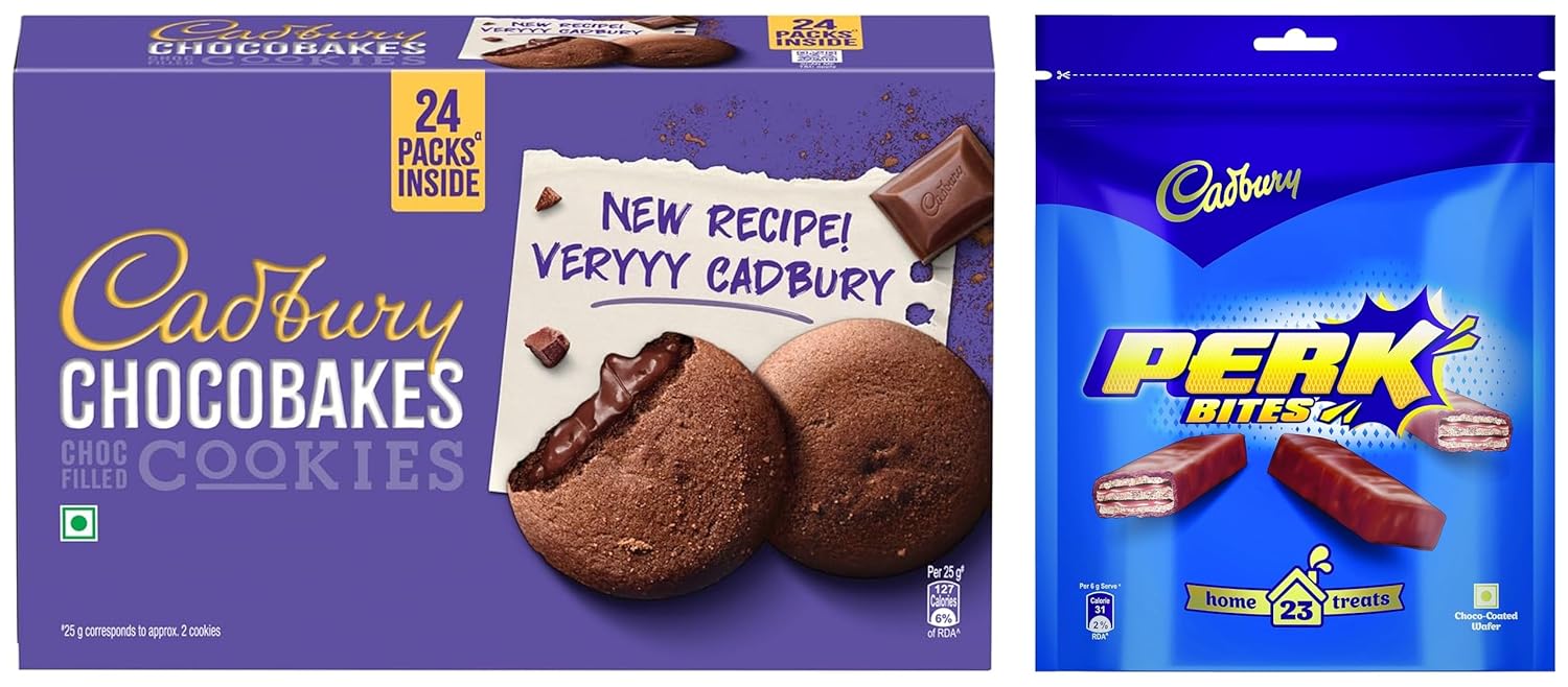 Cadbury Chocobakes Choc Filled Cookies (biscuits), Family Pack, 300g ...