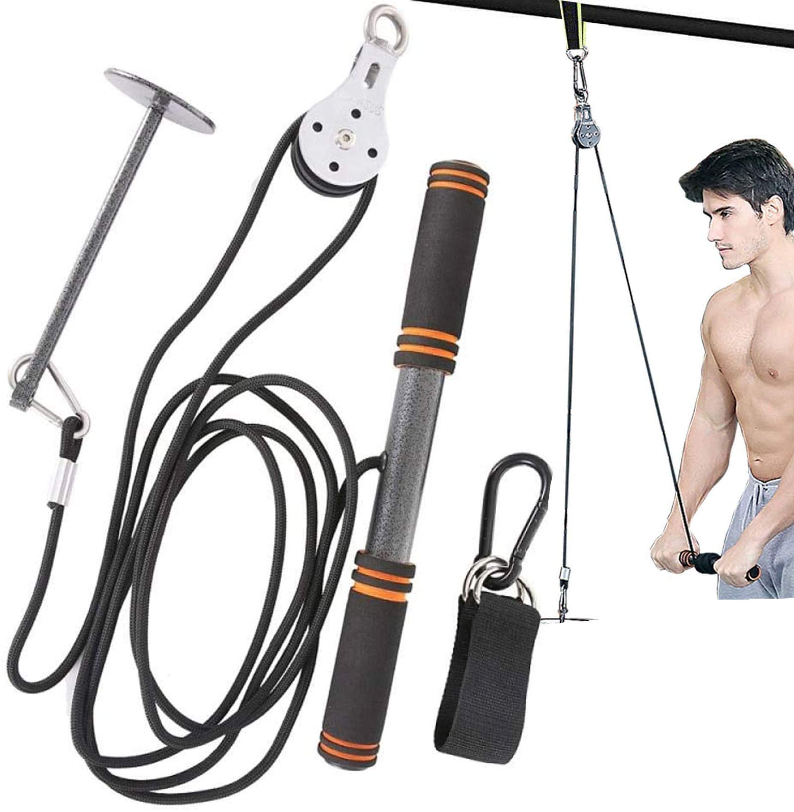 Buy Pulley Cable Machine Workout Equipment Home Gym Professional ...