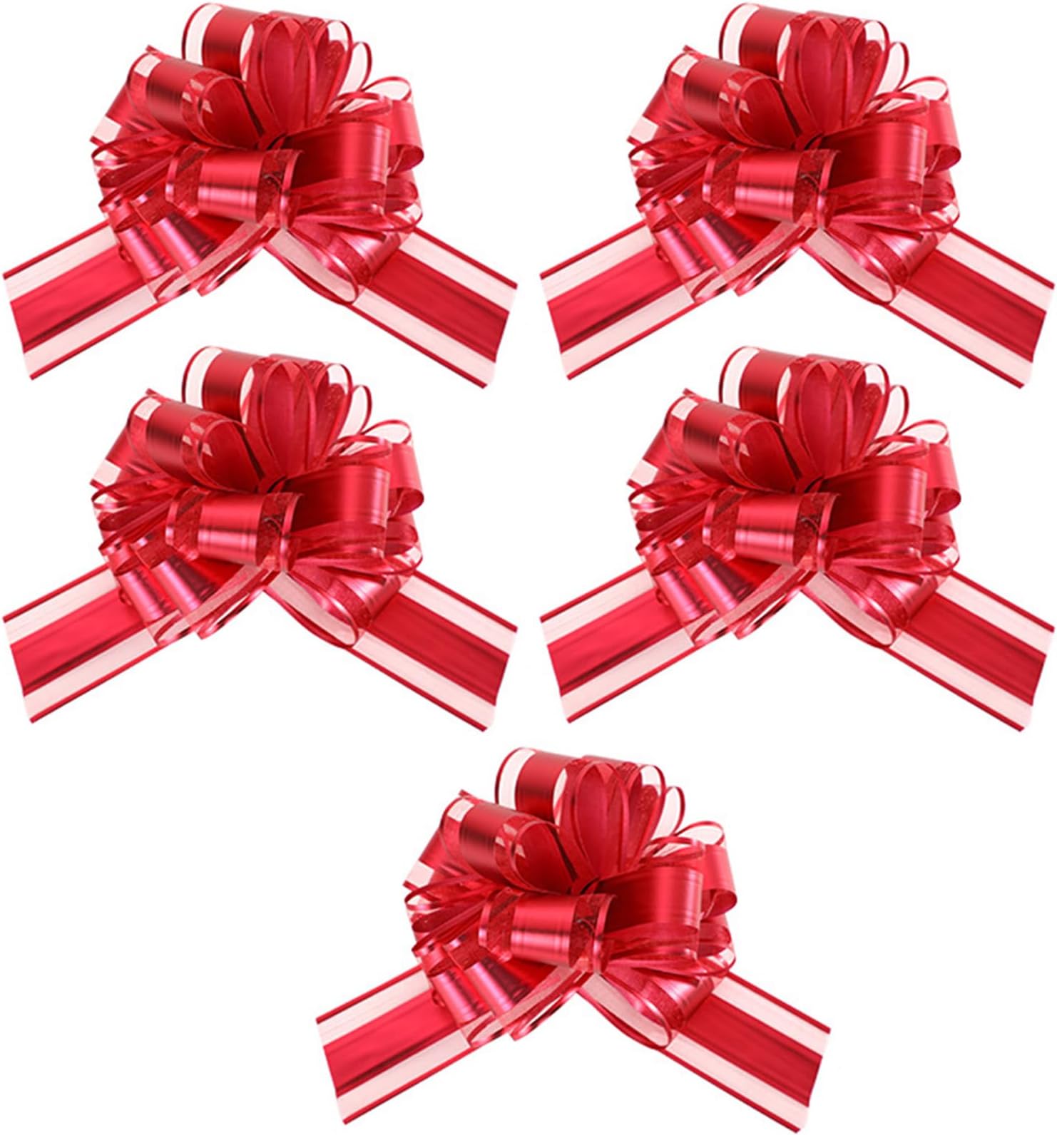 Amazon.com: 5 Pcs Pull Bows for Gift Wrapping,Giant Red Bow,Large Box ...