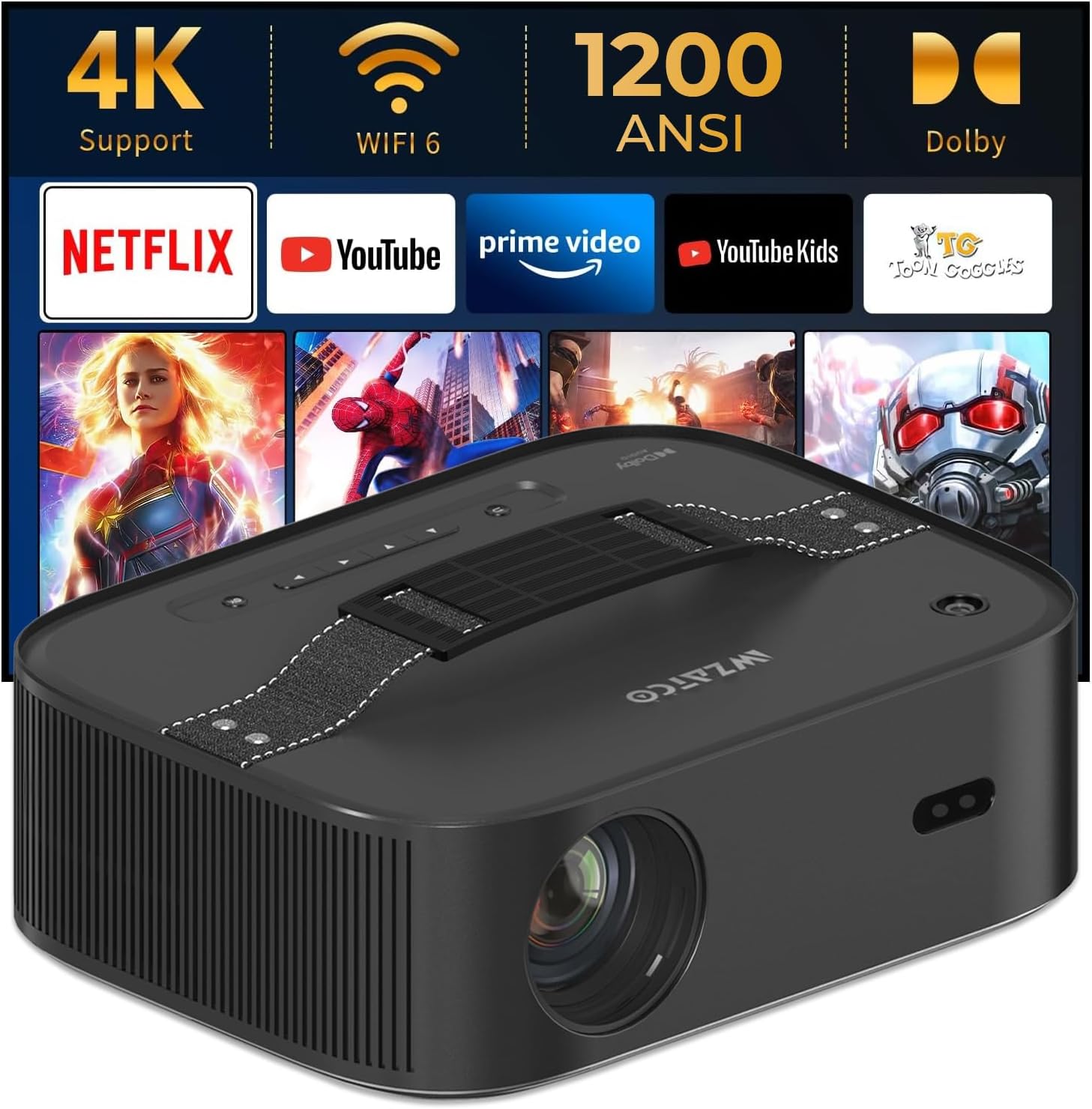 Wzatco Alpha 2 Max (Dark Edition) Ultra Bright 14000L, 1200 ANSI ...
