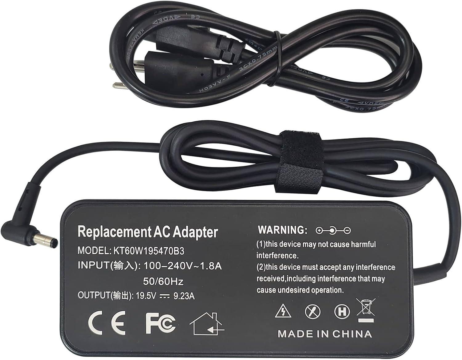 Amazon.com: 19.5V 9.23A 180W AC Adapter ADP-180MB F Fit for Rog Asus ...