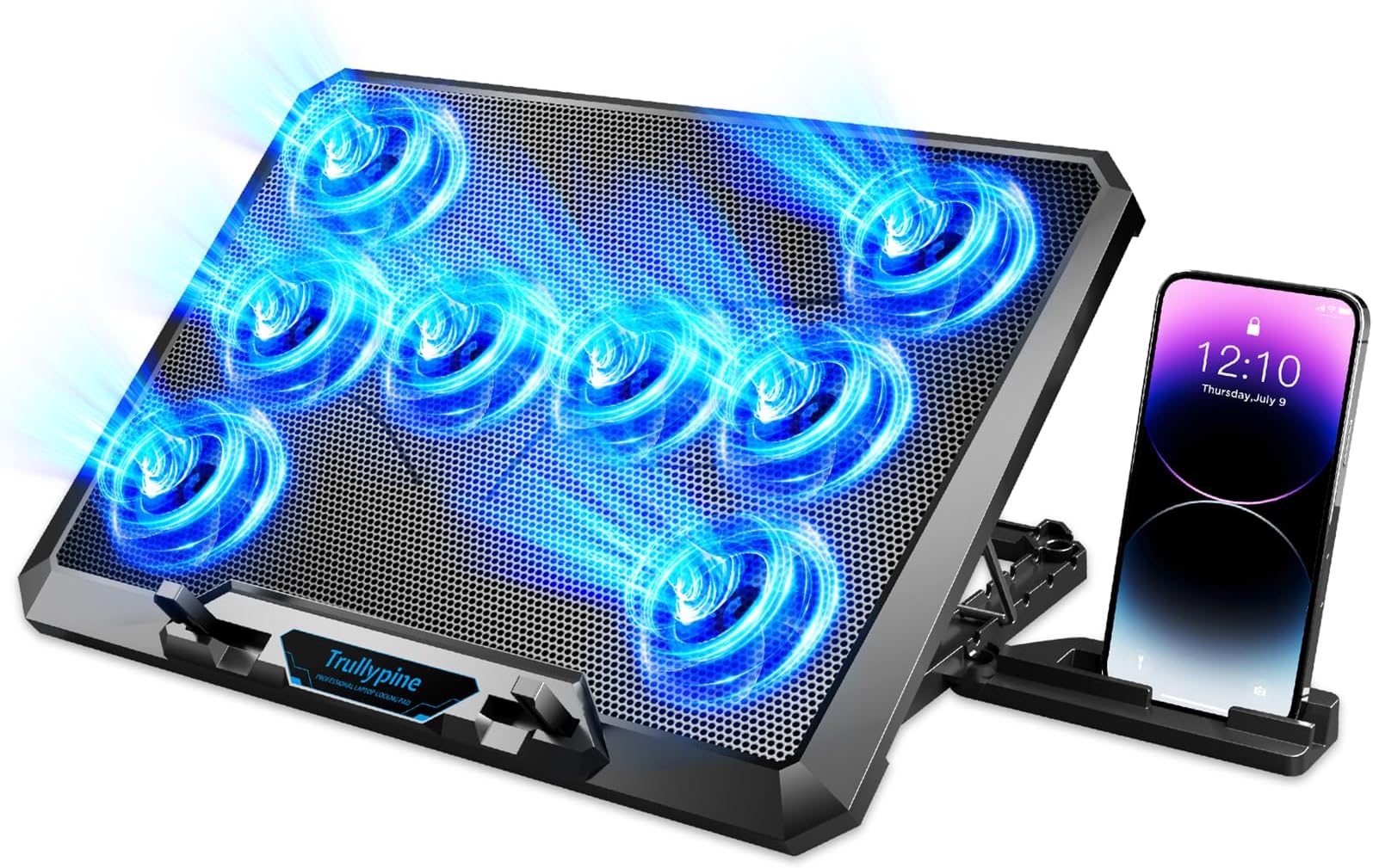 Amazon.com: Computer Cooler for Laptop with 8 Silent Fans, Cooling ...