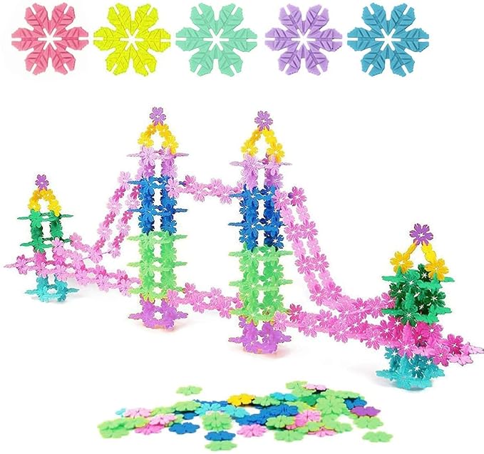 Buy Balaji 144 Pieces Mega Pack Flower Building Blocks for Kids ...