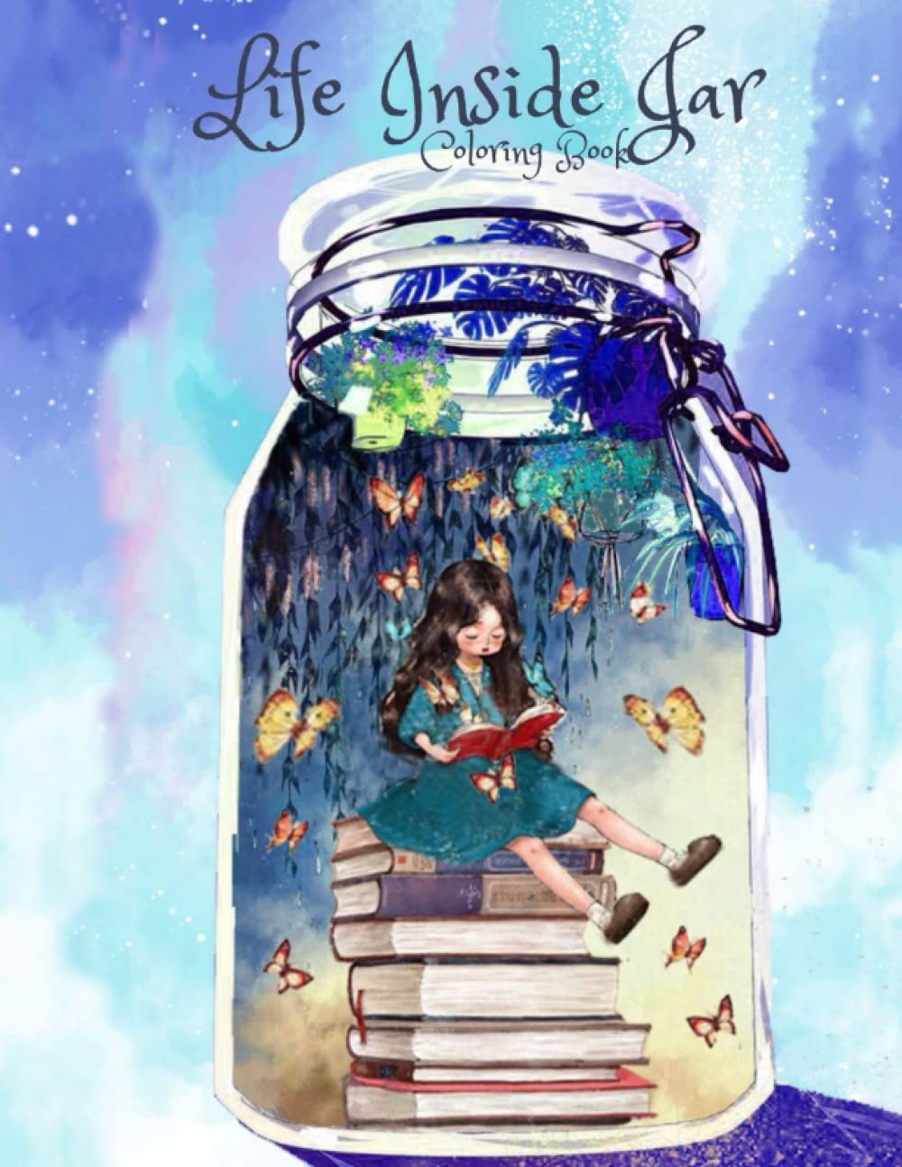 Life Inside Jar Coloring Book: Coloring Books With Adorable ...