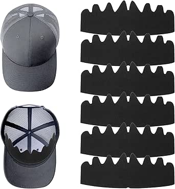 Amazon.com: YUXIANLB 6 Pcs Black Baseball Caps Inserts Shapers ...