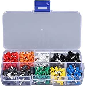 Amazon.co.jp: Professional Cable Terminal Set Insulated Ferrule Set ...