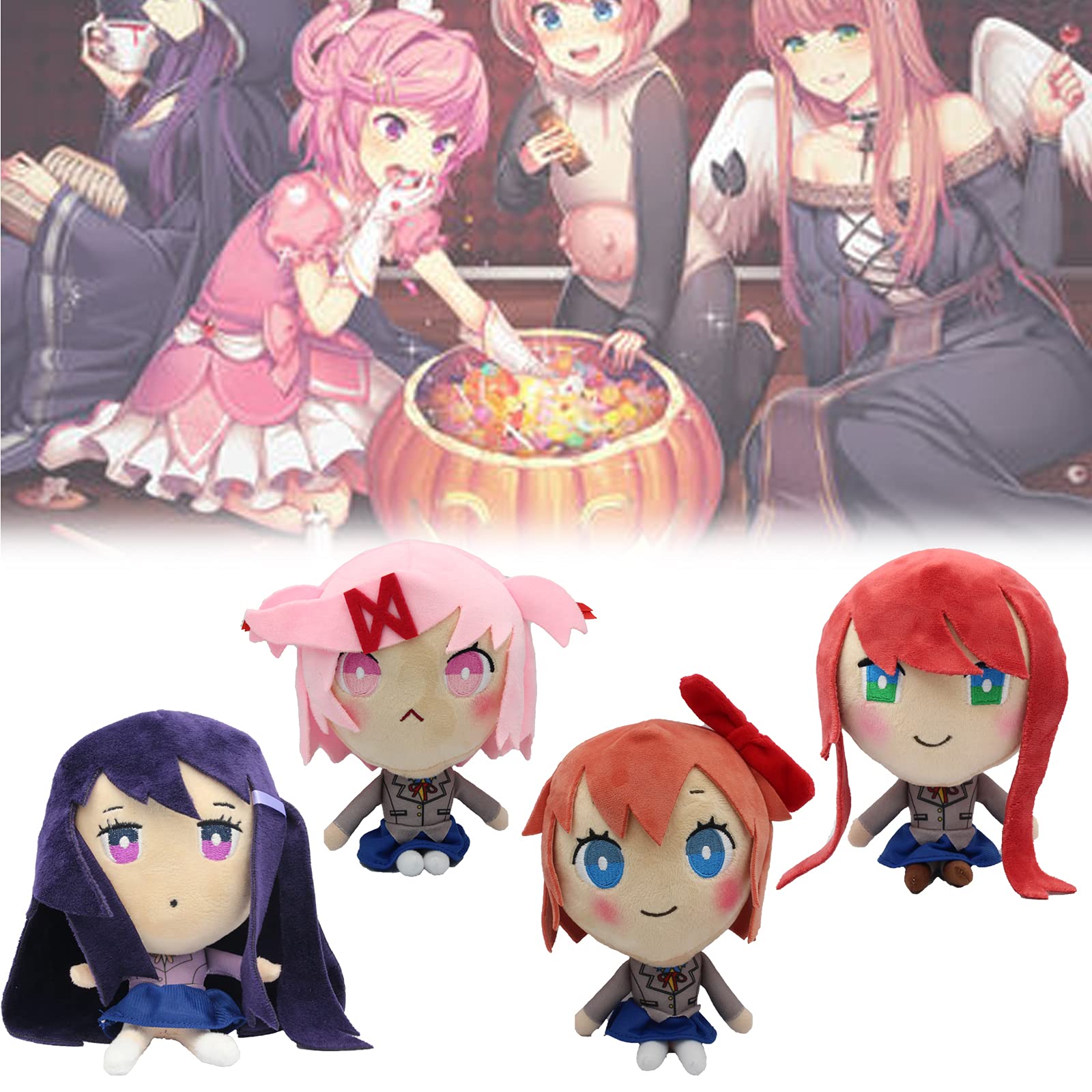 Buy DDLC Plushies All, Doki Doki Plush Monika/DDLC Sayori Plush/Yuri ...