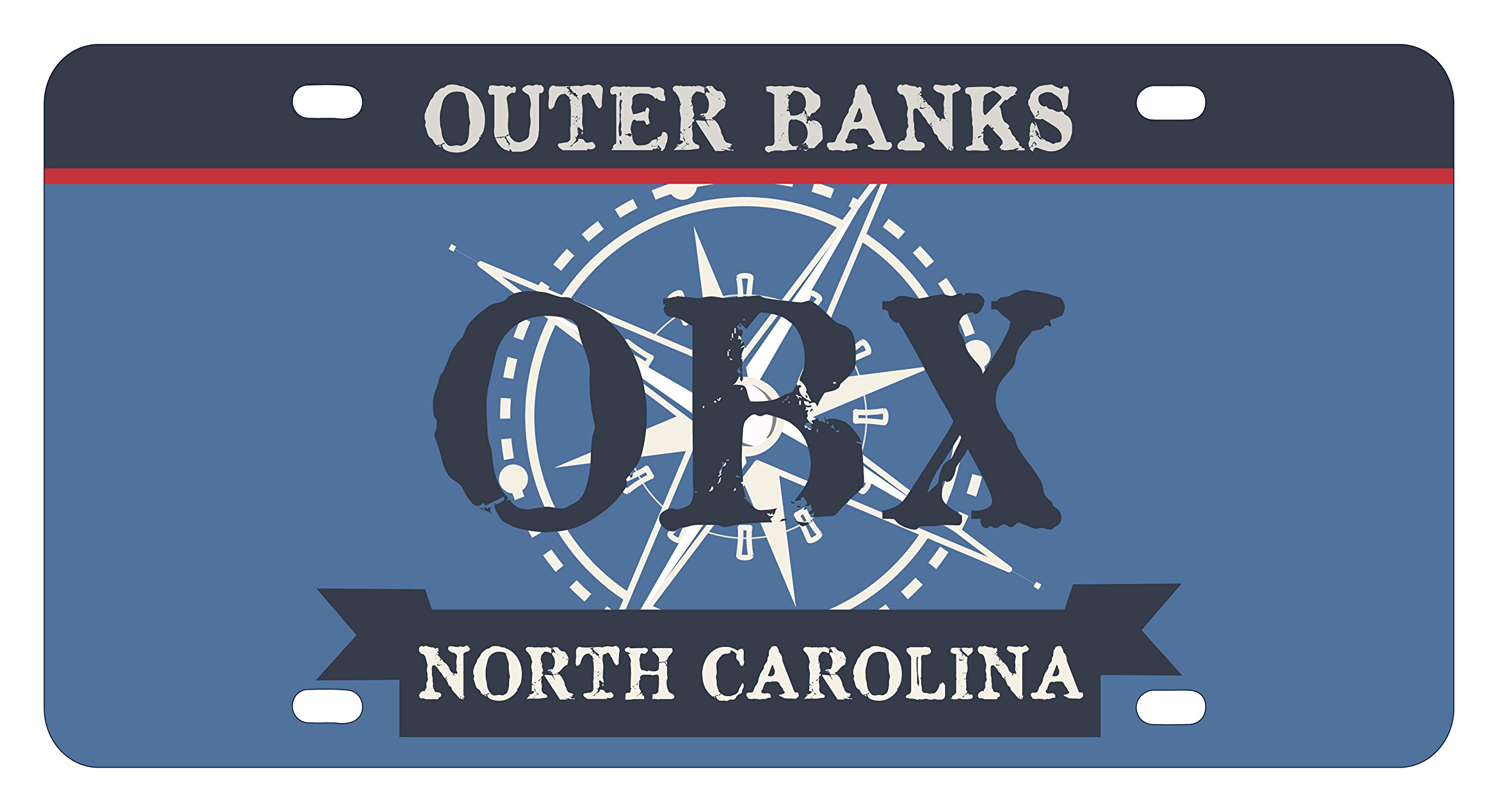 Amazon.com: R and R Imports NC Outer Banks Metal License Plate : Sports ...