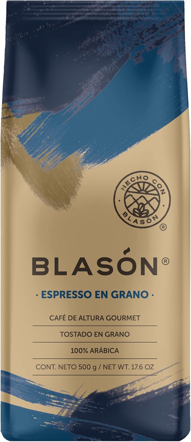 Blasón Café en Grano y Tostado Espresso 500 g : Amazon.com.mx ...