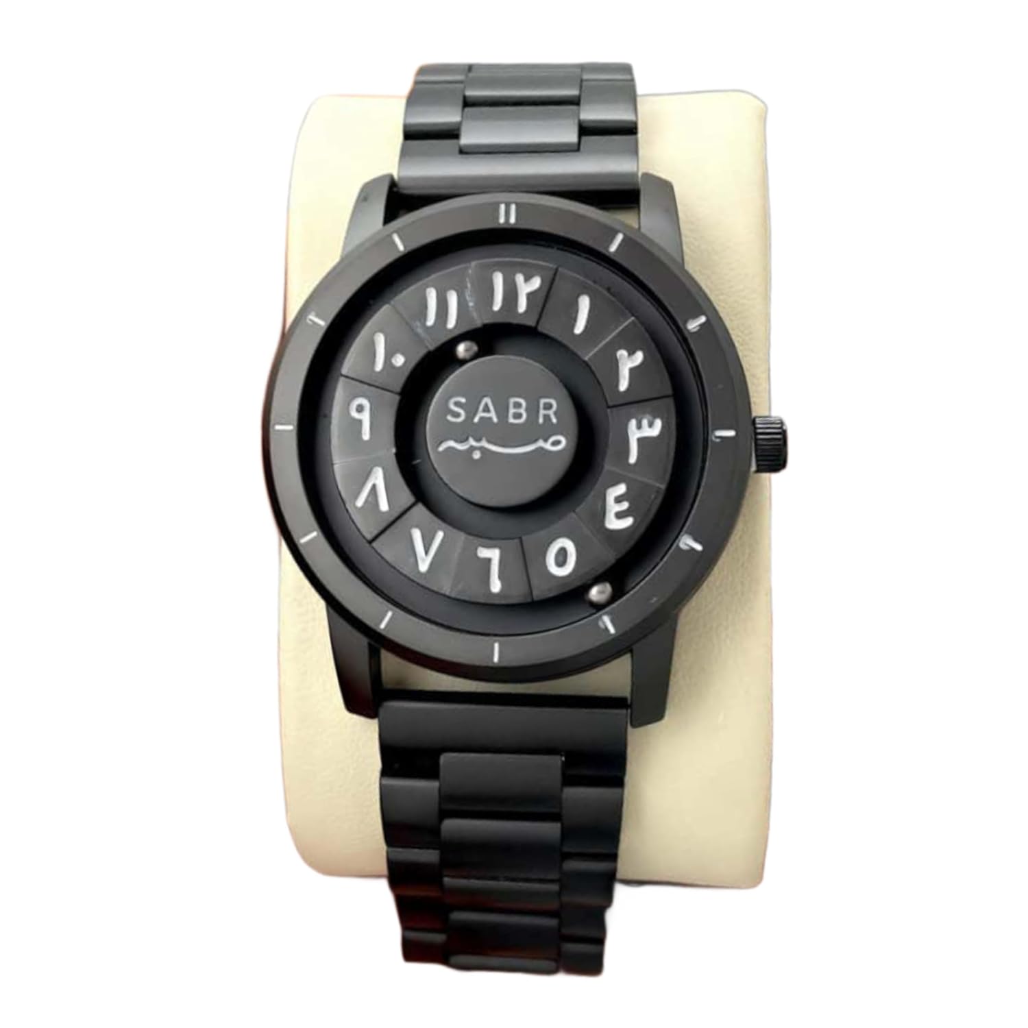 Buy Luxury Mens Black Sabr Watch Arabic Dial Round WristWatch – Unique ...