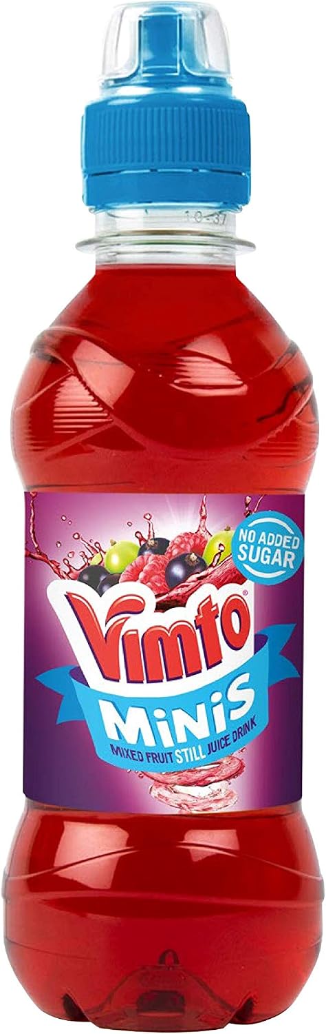 Vimto Minis Still Drink - Low Calorie No Added Sugar - Mixed Fruit ...