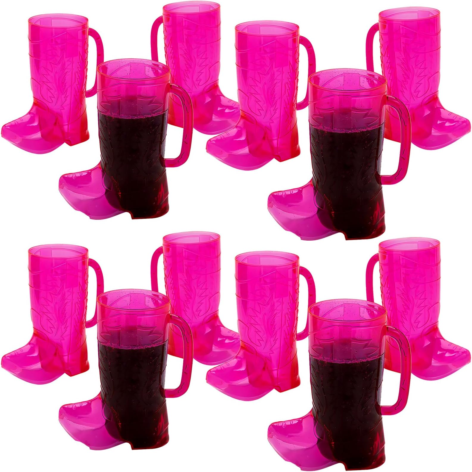 Amazon.com | Fun Express Pink Cowgirl Boot Reusable BPA-Free Plastic ...